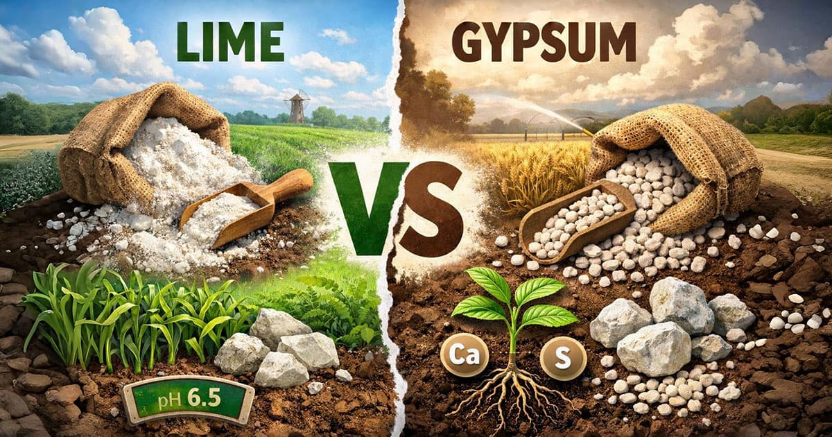 Lime vs Gypsum: Choosing the Right Soil Amendment