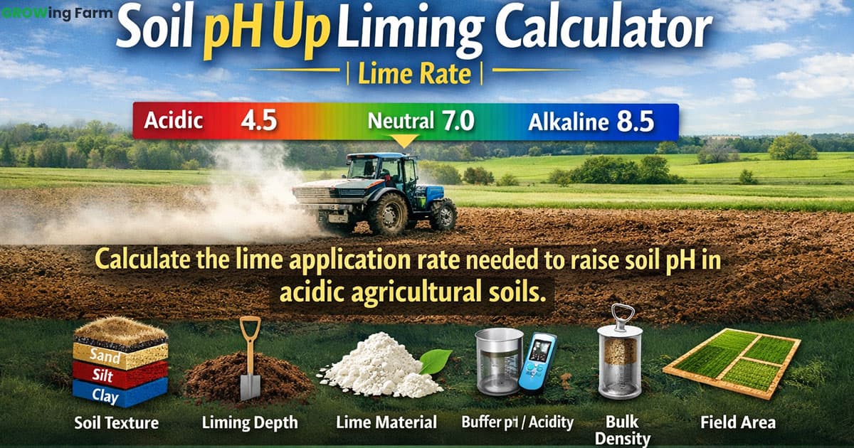 Soil Lime Calculator | Estimate Lime Rate to Raise Soil pH